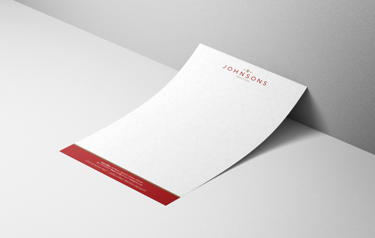 Letterhead Printing in Cheshire | Custom Letterheads | Johnsons